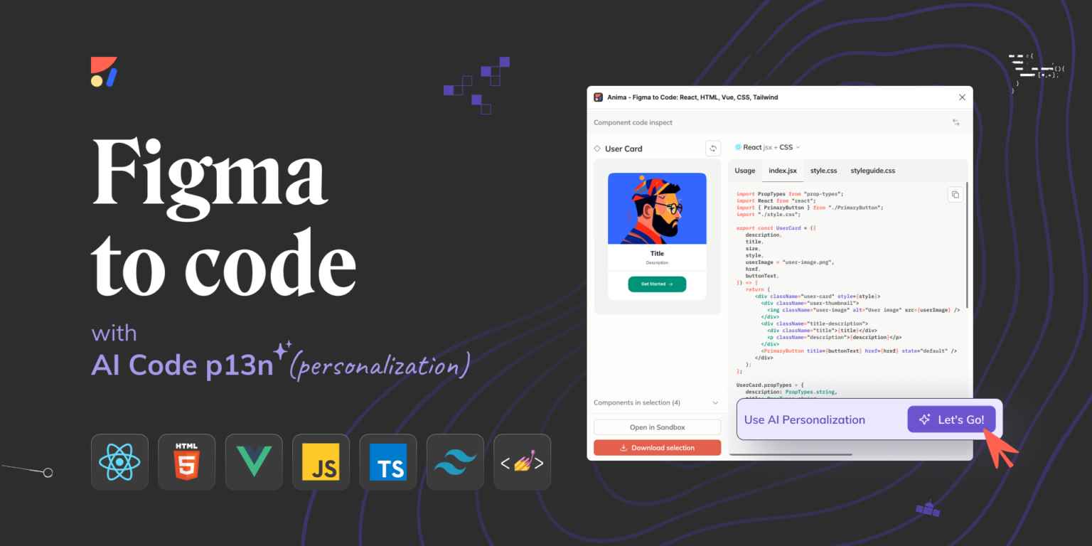 Anima - Figma To Code: React, HTML, Vue, CSS, Tailwind - Figma Plugins ...