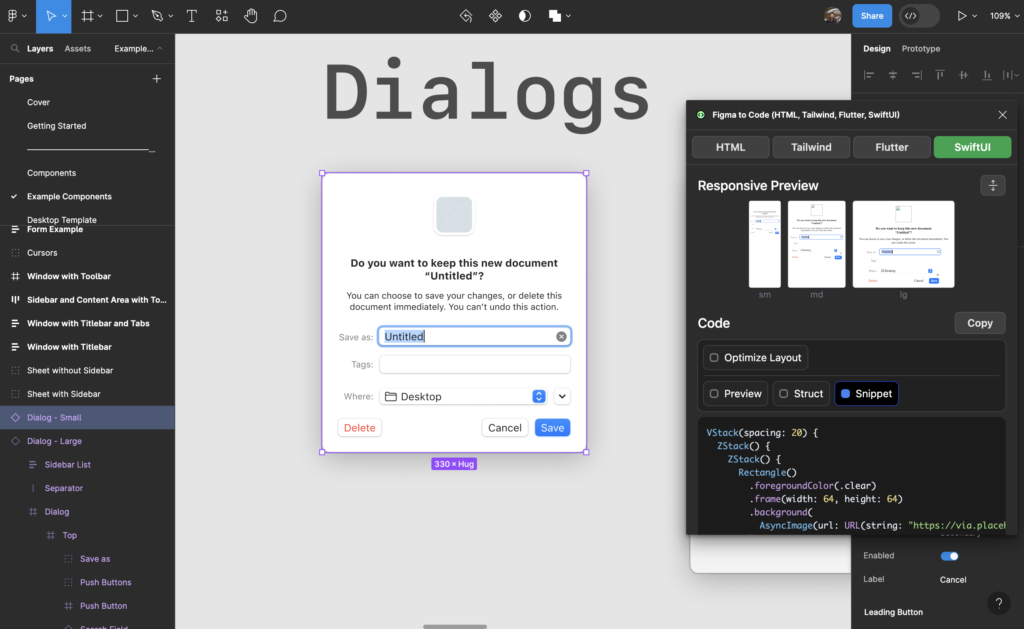 Figma To Code Html Tailwind Flutter Swiftui Figma Plugins Powerful Plugins Just For Figma